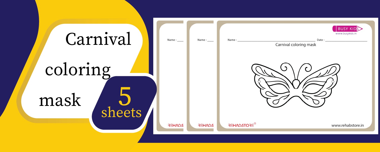 Carnival Colouring Mask - Animals