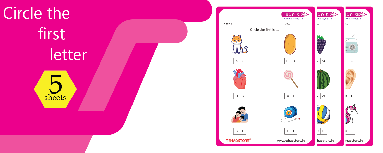 Circle the first letter